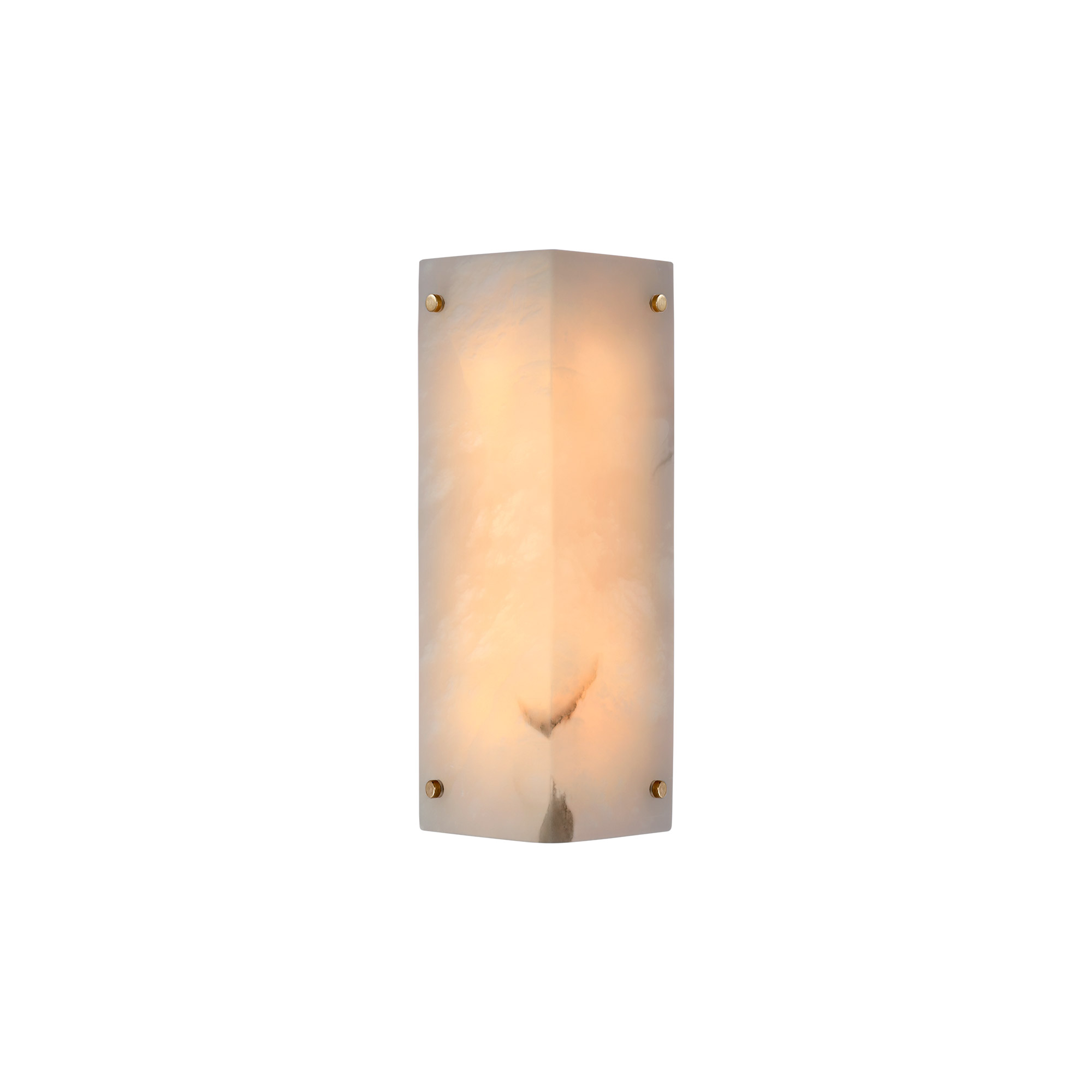 Clayton Wall Sconce (Alabaster and Brass) - Bloomingdales Lighting